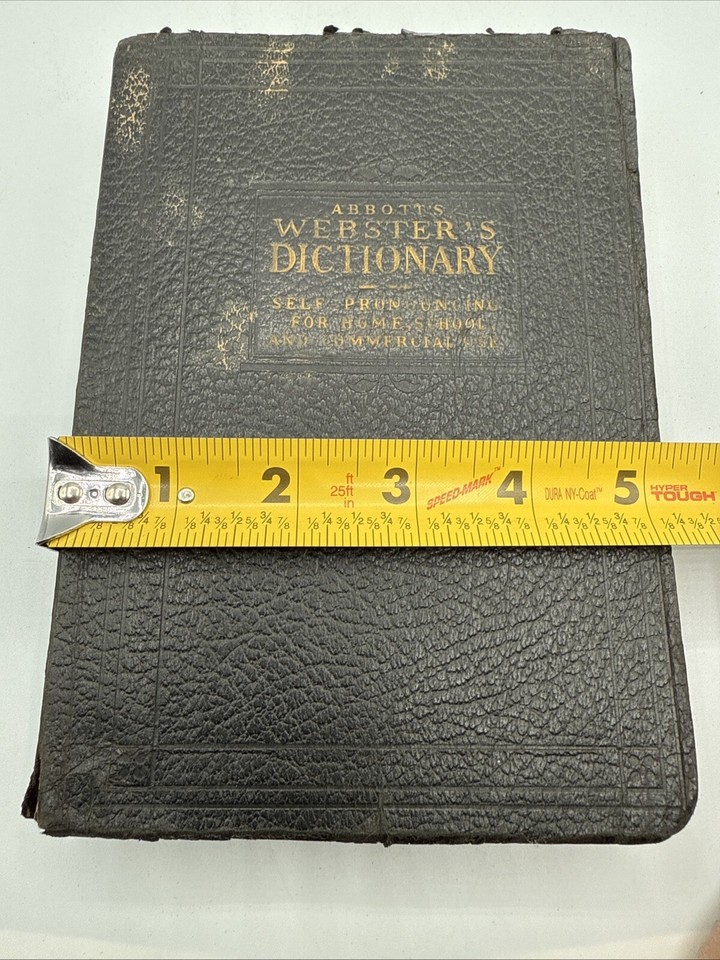 Abbot's Selected Webster's Dictionary of the English Language Vintage ...
