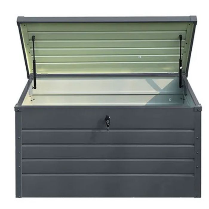 200-350L Outdoor Heavy Duty Metal Storage Box Garden Space Saver ...