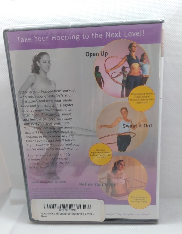 Hoopnotica Fitness Hoopdance Hula Hoop DVD Level 2 (Beginner) Exercise ...