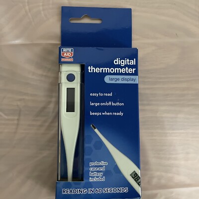 Rite Aid Digital Thermometer with Large Display 60 Second Read | eBay