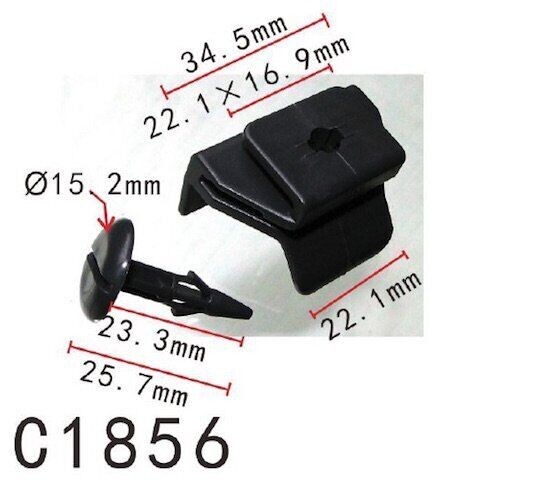NEW TOYOTA OR LEXUS 2 PCS Front Fender & Bumper Cover Clip & Pins 53879 ...