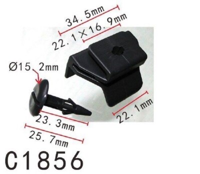 NEW TOYOTA OR LEXUS 2 PCS Front Fender & Bumper Cover Clip & Pins 53879 ...