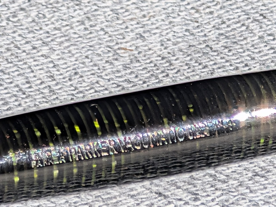Vintage Parker Vacumatic Fountain Pen Green Horizontal Striations 14K ...