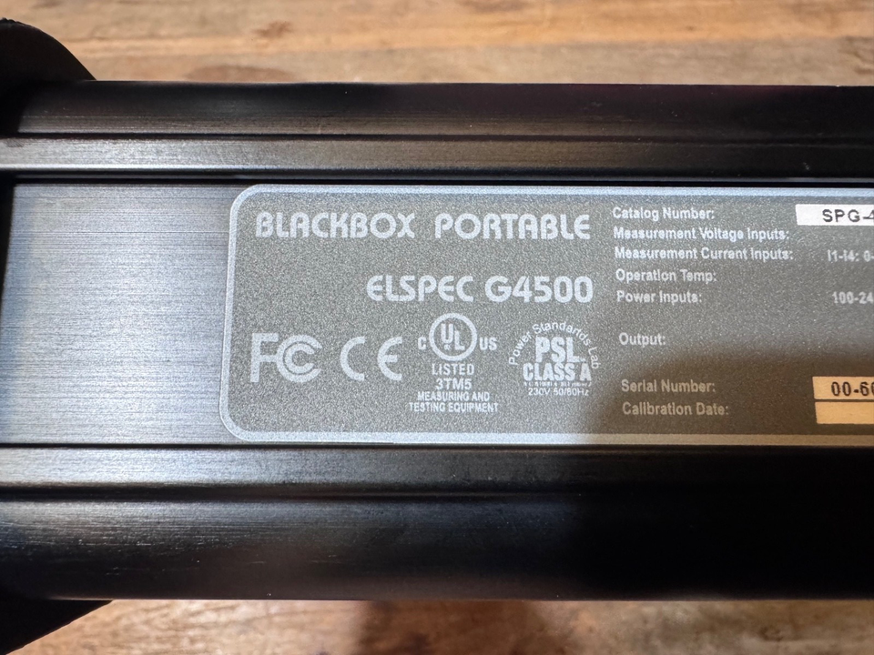 Elspec G4500 Blackbox Portable Power Quality Analyzer SPG-4500-0090 | eBay