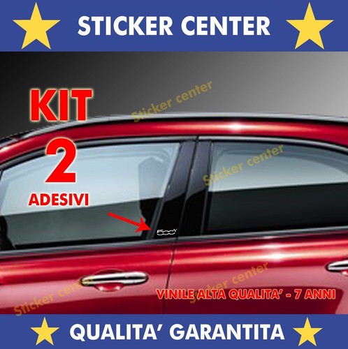 ADESIVI MONTANTE SPORTELLO PORTIERA PORTA DOOR FIAT 500X 500 X DECAL ...