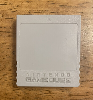 Official Nintendo Gamecube Memory Card 59 Blocks DOL-008 Genuine Grey ...