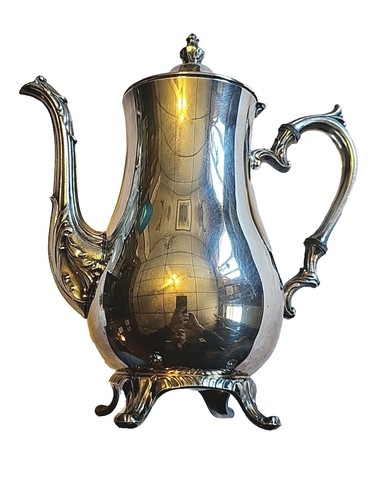 International Silver Company Tea Pot ISCO Teapot w/ Finial Lid 10" | eBay