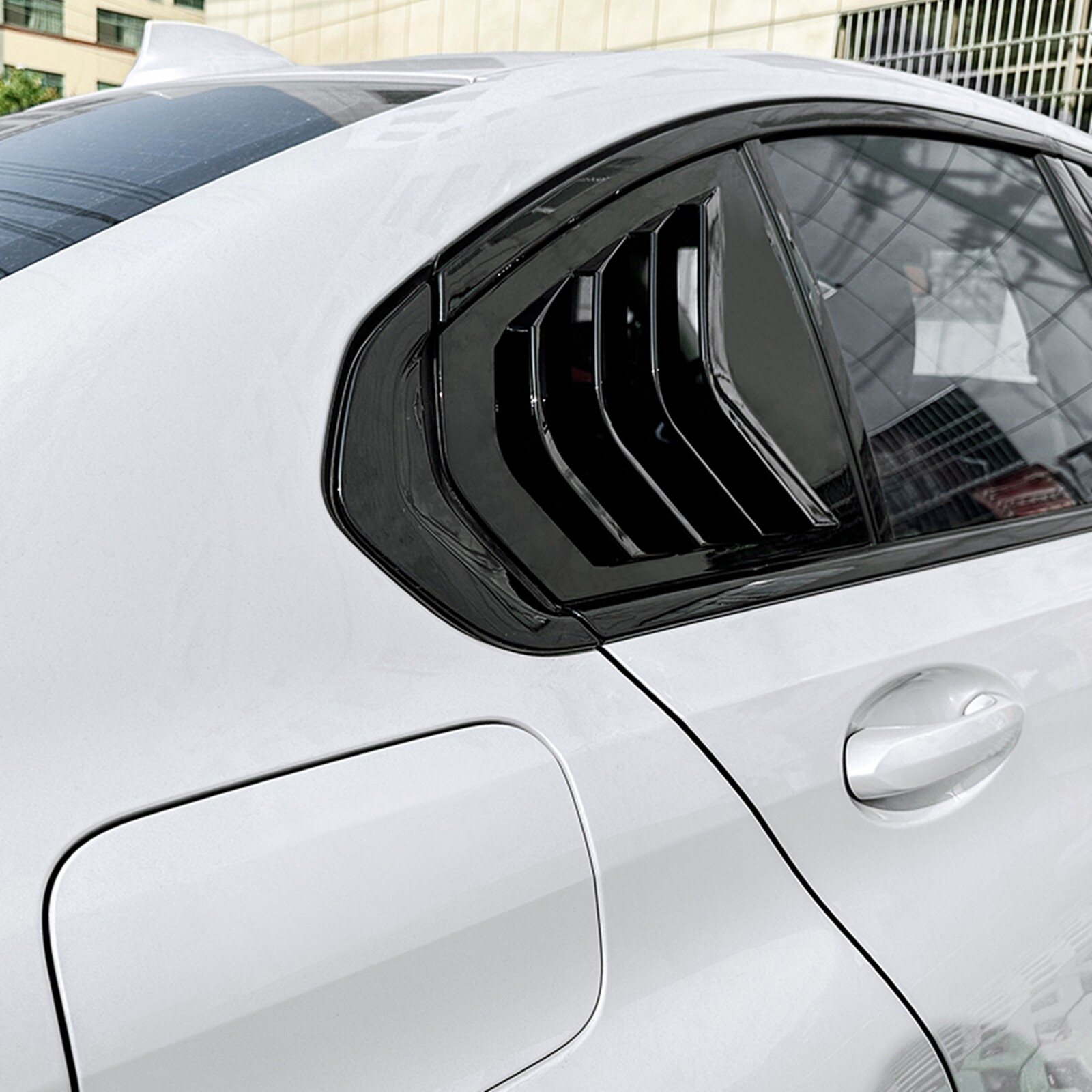 2x Gloss Black Rear Side Window Louver Trim For BMW G20 320i 330i 2019 ...