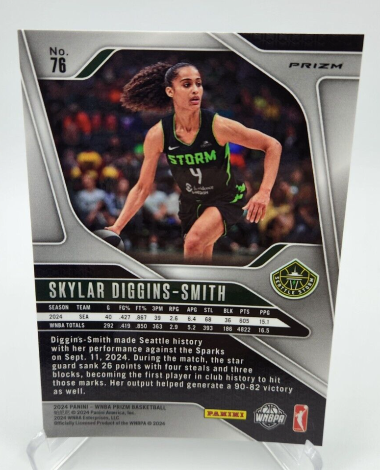 2024 Panini Prizm WNBA SILVER PRIZM SKYLAR DIGGINS SMITH Seattle Storm ...