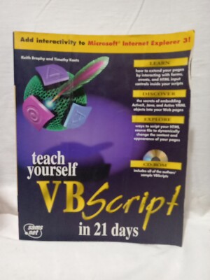 Teach Yourself Ser.: Teach Yourself Visual Basic Script in 21 Days by Keith... 9781575211206| eBay