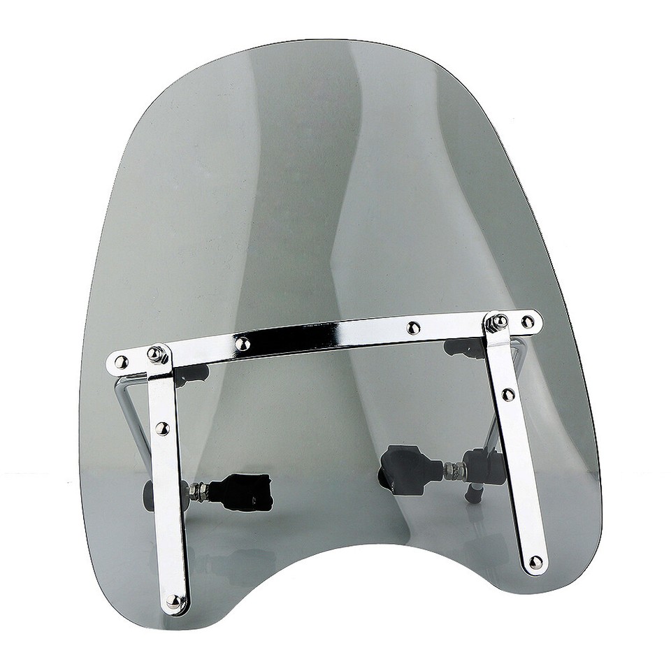 US Large Motorcycle Windshield Wind Screen Deflector bike Windscreen ...