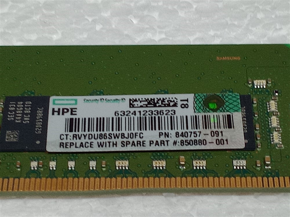 M393A2K40CB2-CTD8Q 840757-091 HPE 16GB 1RX4 PC4-2666V-R Memory Module ...