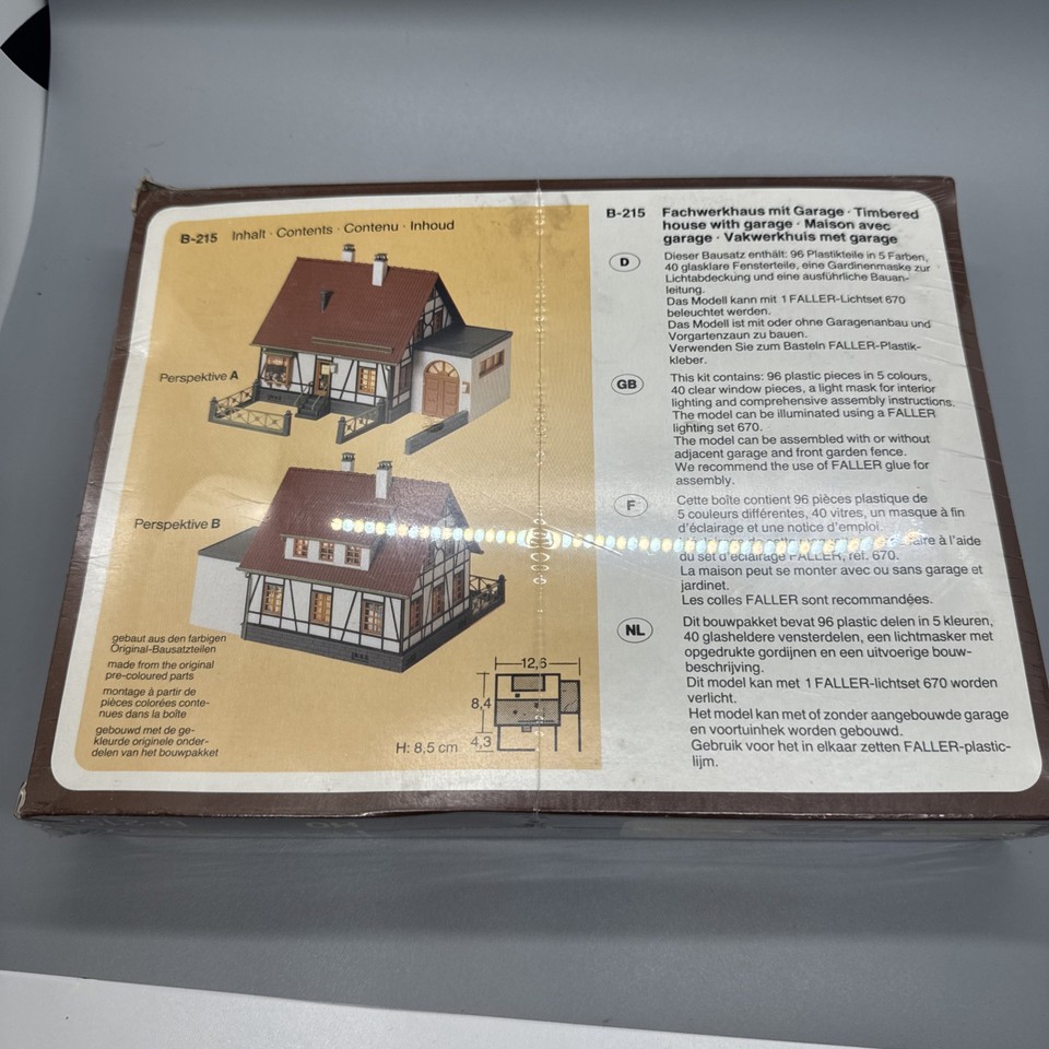Faller B-215 Timbered House With Garage HO Scale | eBay