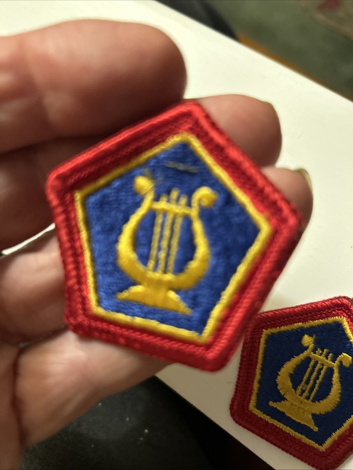 WWII US Army Field Band Patch Tab Military Musician Uniform Lot 6 NOS ...
