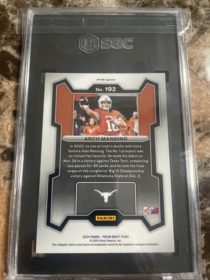 2024 Panini Prizm Draft Picks - Rated Prospect Arch Manning #192 Red ...