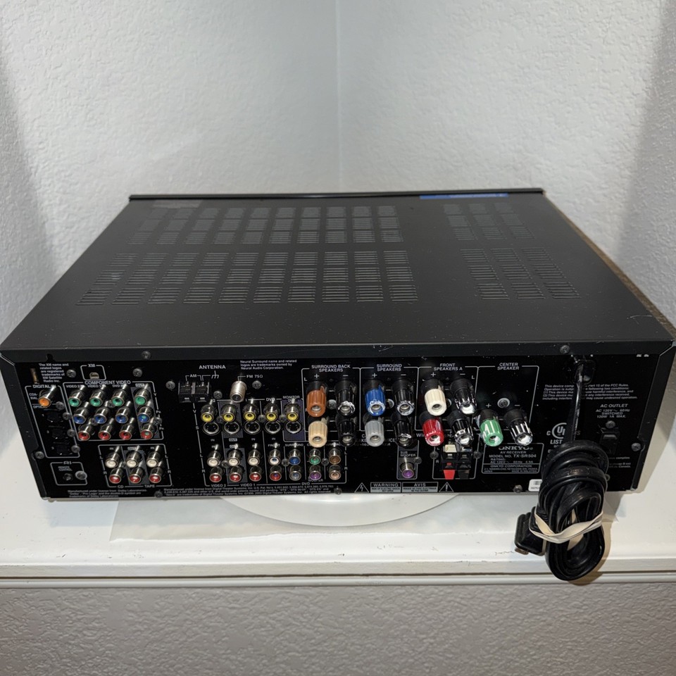 Onkyo TX-SR504 7.1 Channel Home Theater AV Receiver. Tested & Working ...