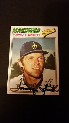 Tommy Smith Mariners 1977 Topps #14 Indians Authentic Signed Autograph ...