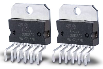 2 (Two) ST Micro L6203 Full H-Bridge Motor Drivers 4A 48Vdc 100KHz | eBay