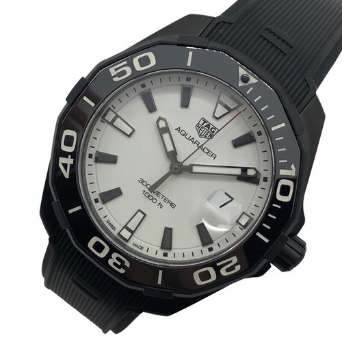 TAG Heuer Aquaracer Night Diver WAY108A. FT6141 Titanium Ceramic Men s ...