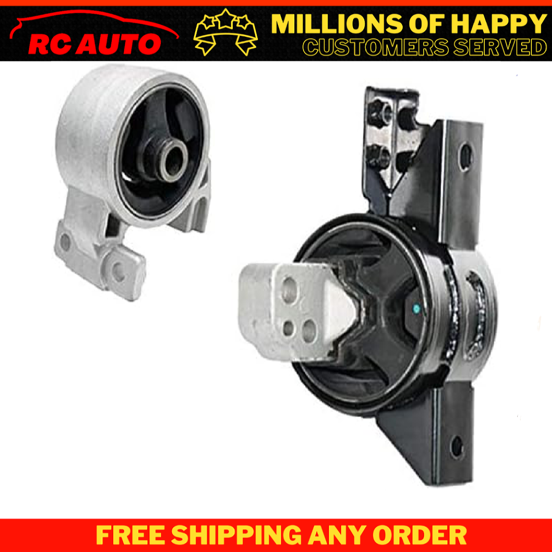 Fits 2006-2011 Hyundai Accent 1.6L Front Lower Motor & Trans Mount 2pcs ...