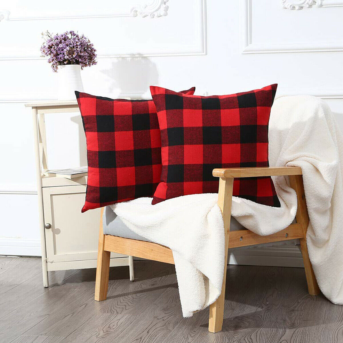 Red Buffalo Check Sofa | Baci Living Room