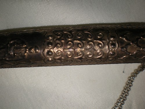 Ottoman Cretan Knife Crete Dagger Sterling Military Officer Deer Cattle ...