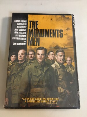 NEW!! SEALED!! The Monuments Men (DVD, 2014) Clooney Damon Bill Murray ...