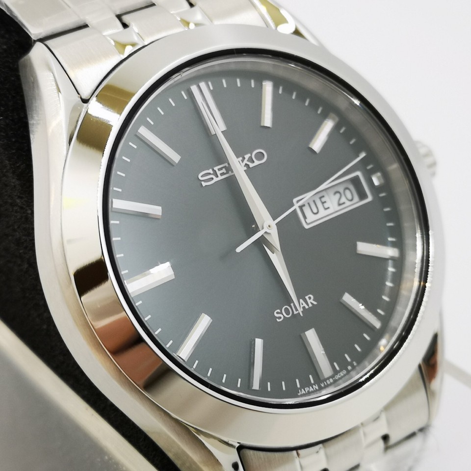 SEIKO SPIRIT SBPX083 Elegant Solar Powered Men`s Watch New in Box | eBay