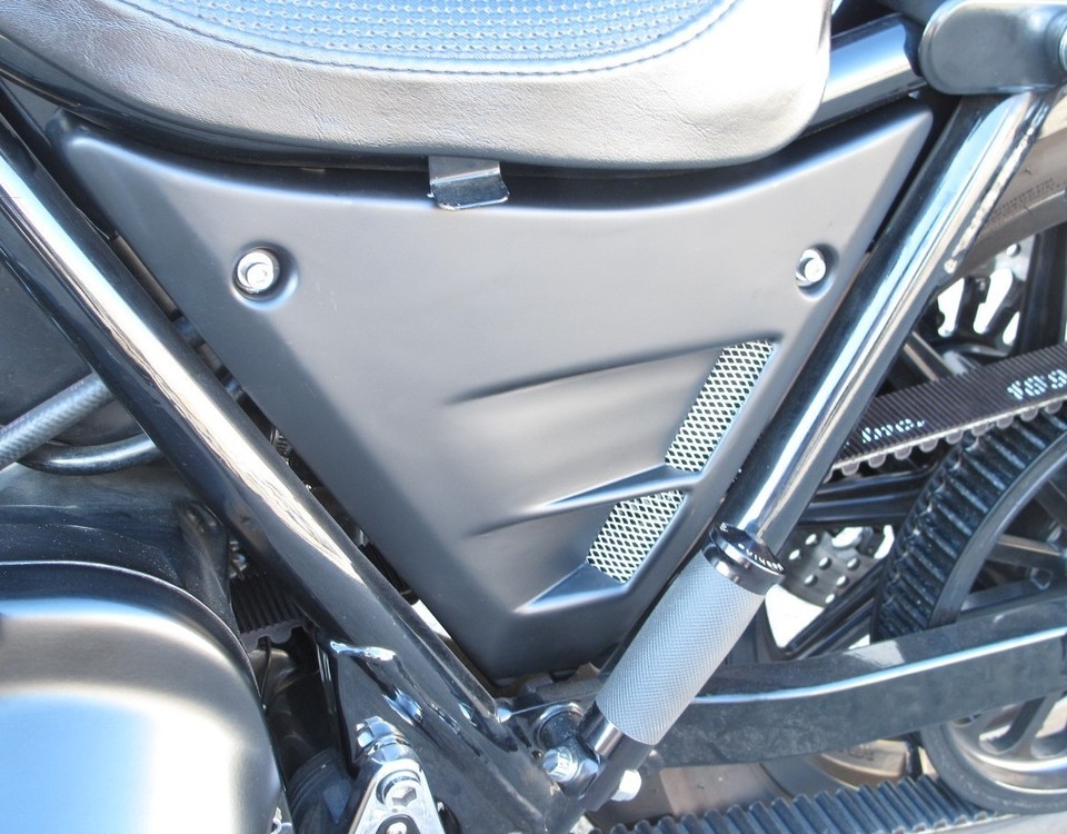 OUTLAW ORIGINAL VENTED FXR SIDE COVERS 82-94 FXR 99-00 BLACK HARLEY | eBay