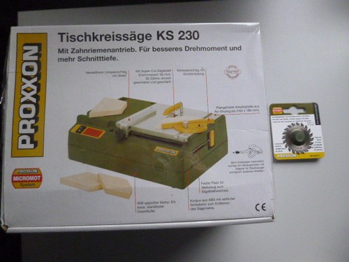 Proxxon Set Tischkreissäge KS 230 Nr. 27006+28017 Hartmetallbestücktes ...