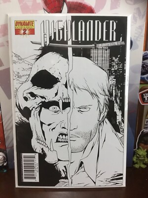 Highlander #2E NM Dynamite Tony Harris B&W Variant Gemini Mailer | eBay