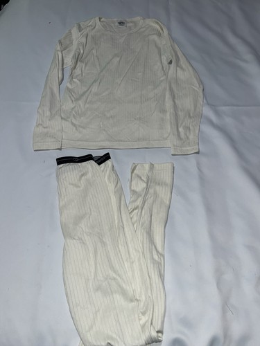 Duofold Base Layer Set Long Sleeve Shirt & Pants Womens M Ivory ...
