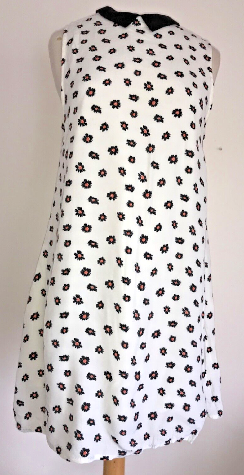 Mod A-Line Daisey Shift Dress with Pan Collar S, Short Cute Light 60's ...