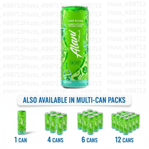 Alani Nu Lime Slush Energy Drink 12 oz NEW Unreleased Flavor (choose ...