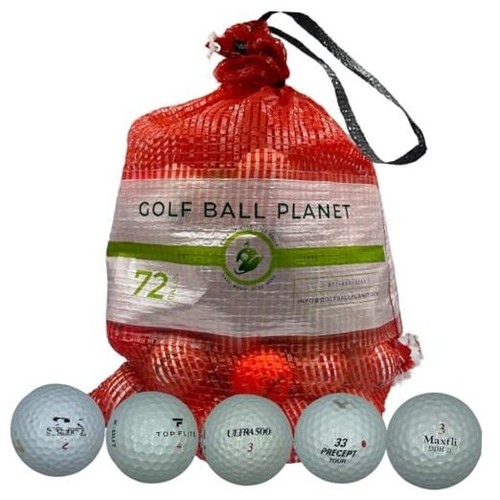 72 Ball Mesh Bag Hit Away Practice Used Golf Balls 850000144200| eBay