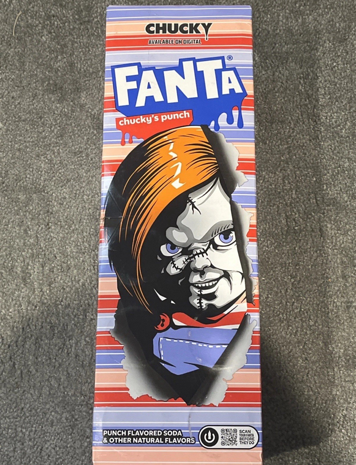 Fanta Fruit Punch Chucky's Punch Halloween Edition, 12 fl. oz. cans, 12 ...