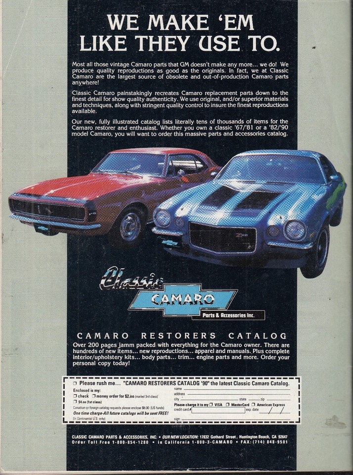 Super Chevy October 1990 - The Wonder Years 1970 / Budget Built Big ...
