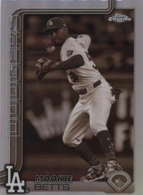 2025 Topps Chrome - Mookie Betts #50 Sepia Refractor for sale online | eBay