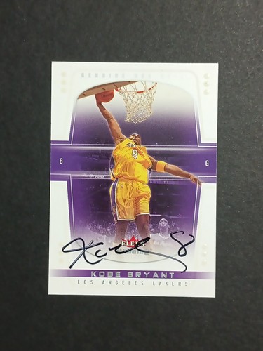 Kobe Bryant Fleer Genuine hand signed Autograph Card w/COA | eBay