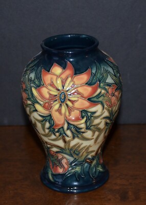 Moorcroft Spike Vase by Rachel Bishop Signed and Dated September 18 ...