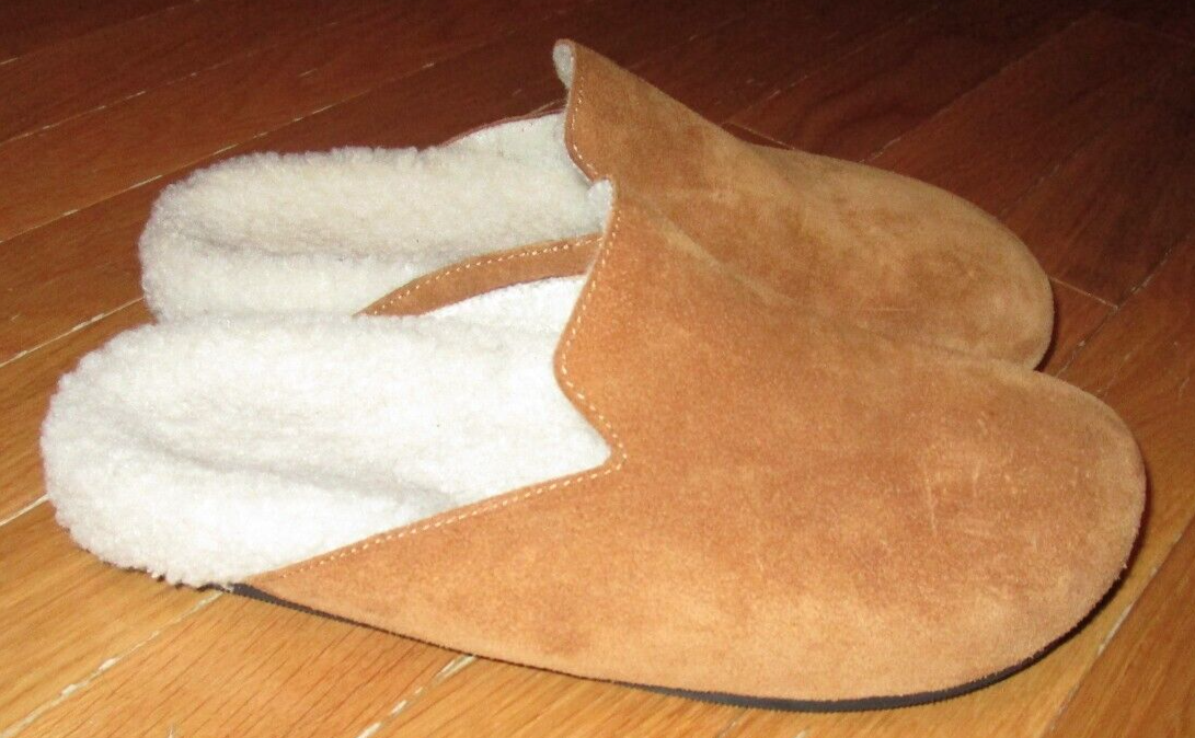 J.Crew women size 8 shearling lined Genuine leather clogs J CREW SLIDES ...