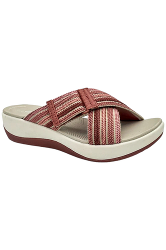 Clarks Women's Cloudsteppers Washable Slip-On Slides Dusty Rose | eBay
