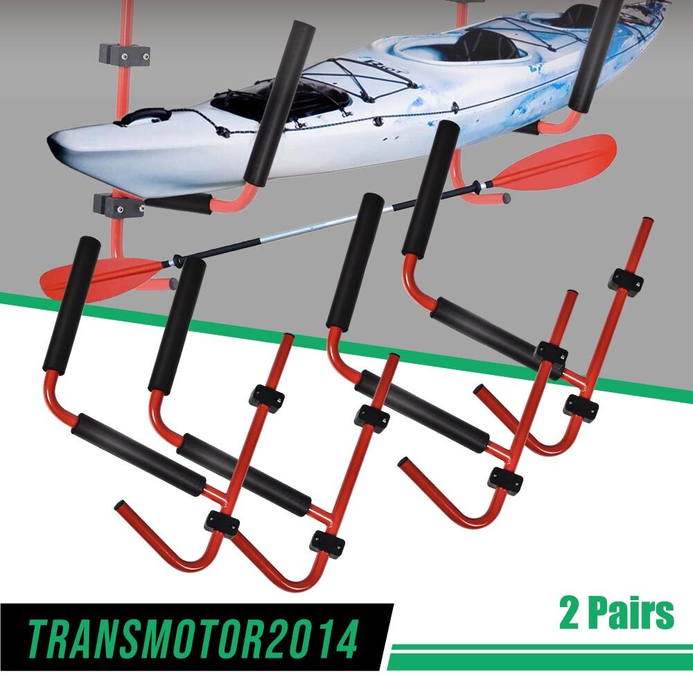 4Pcs Kayak Storage Wall Mount Hanger Rack for Canoe Paddle Kayak ...