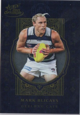 MARK BLICAVS 2021 SELECT OPTIMUM PLUS GEELONG CATS 382/455 | eBay Australia