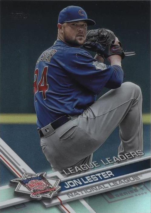 2017 Topps - League Leaders Jon Lester #162 Rainbow Foil for sale ...