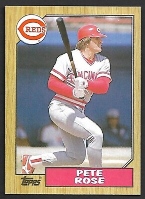 1987 Topps - #200 Pete Rose Blue Line Error Card | eBay