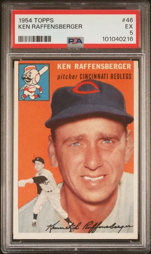1954 TOPPS KEN RAFFENSBERGER #46 PSA 5 EX | eBay