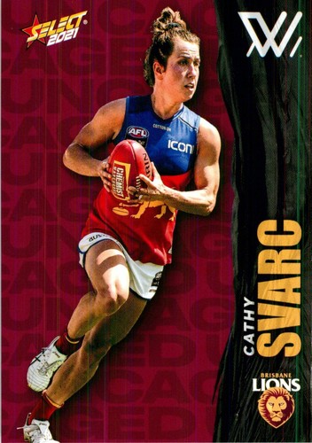 2021 BRISBANE LIONS AFLW Card CATHY SVARC Footy Stars | eBay Australia