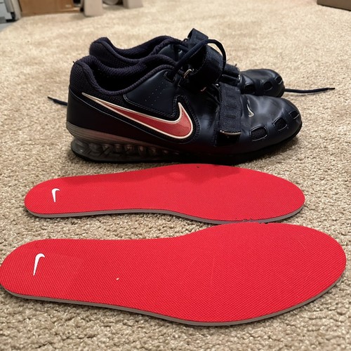 Nike Romaleos 2 Obsidian Blue Red Weightlifting Shoes 476927-460 Size ...