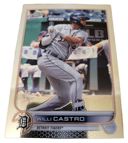 2022 Topps Chrome Willi Castro Detroit Tigers #173 MLB Baseball Card (S ...